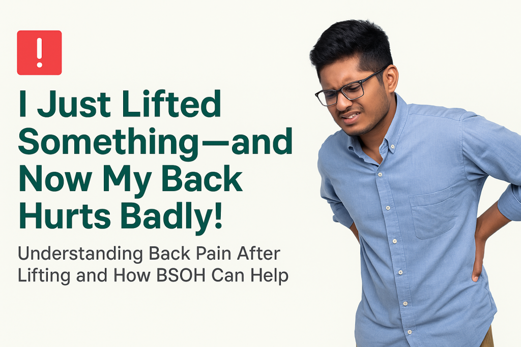 Lower back pain after lifting? What you must know